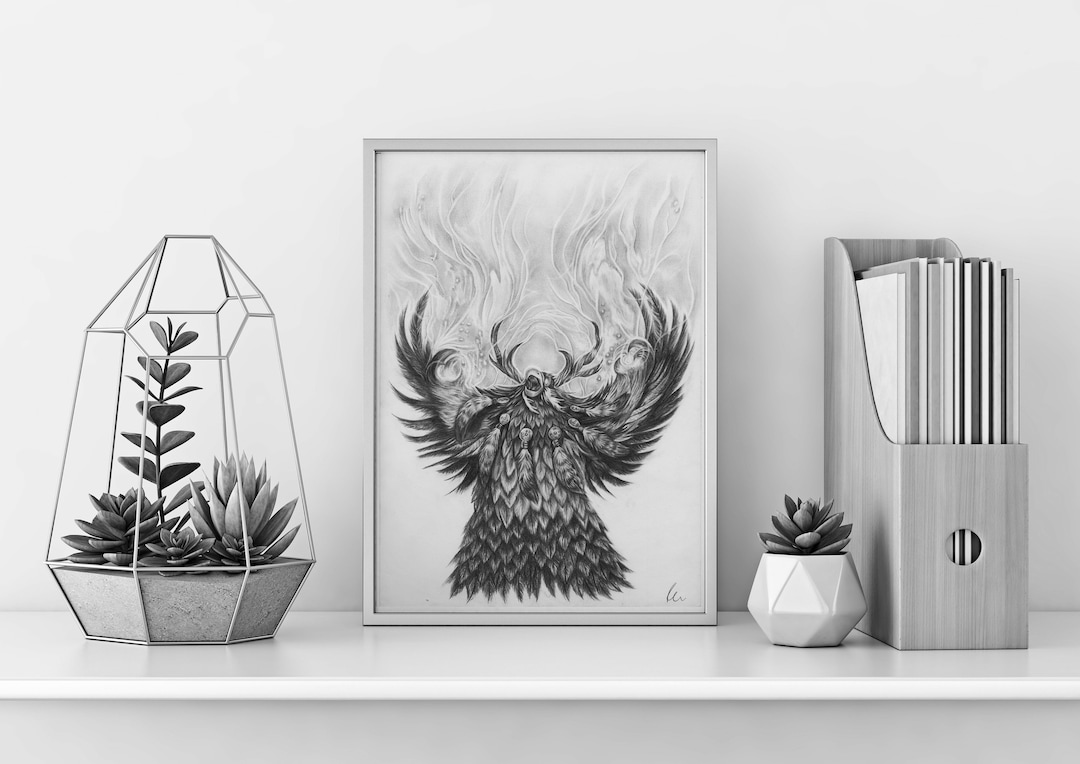 Hand Drawn Print of World of Warcraft/ WOW Moonkin Fan Art Christmas ...