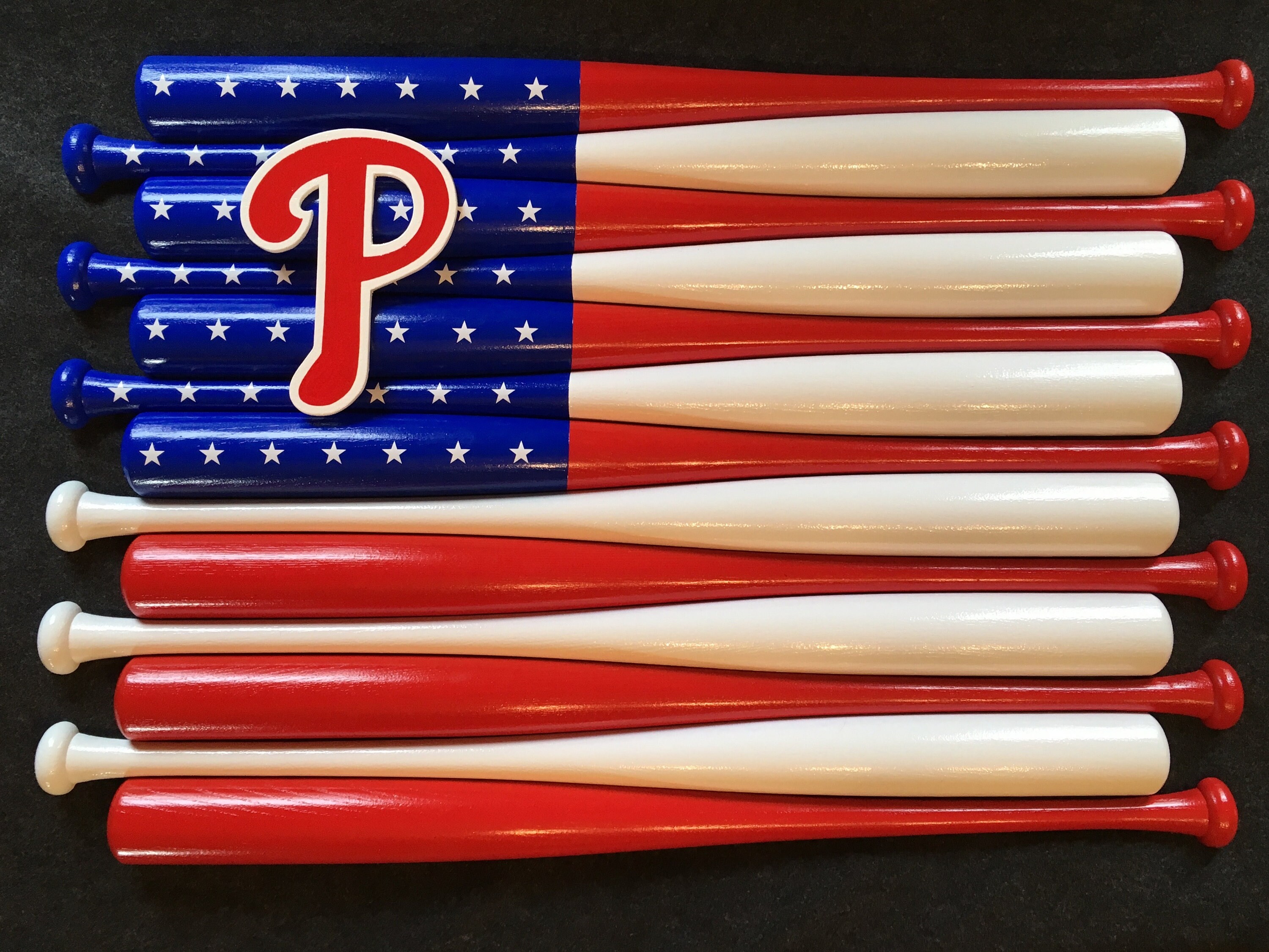 18” Phillies Baseball Bat Flag - Etsy