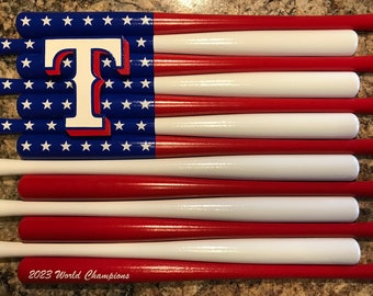 Custom Made American Flag Out of BASEBALL BATS - Etsy