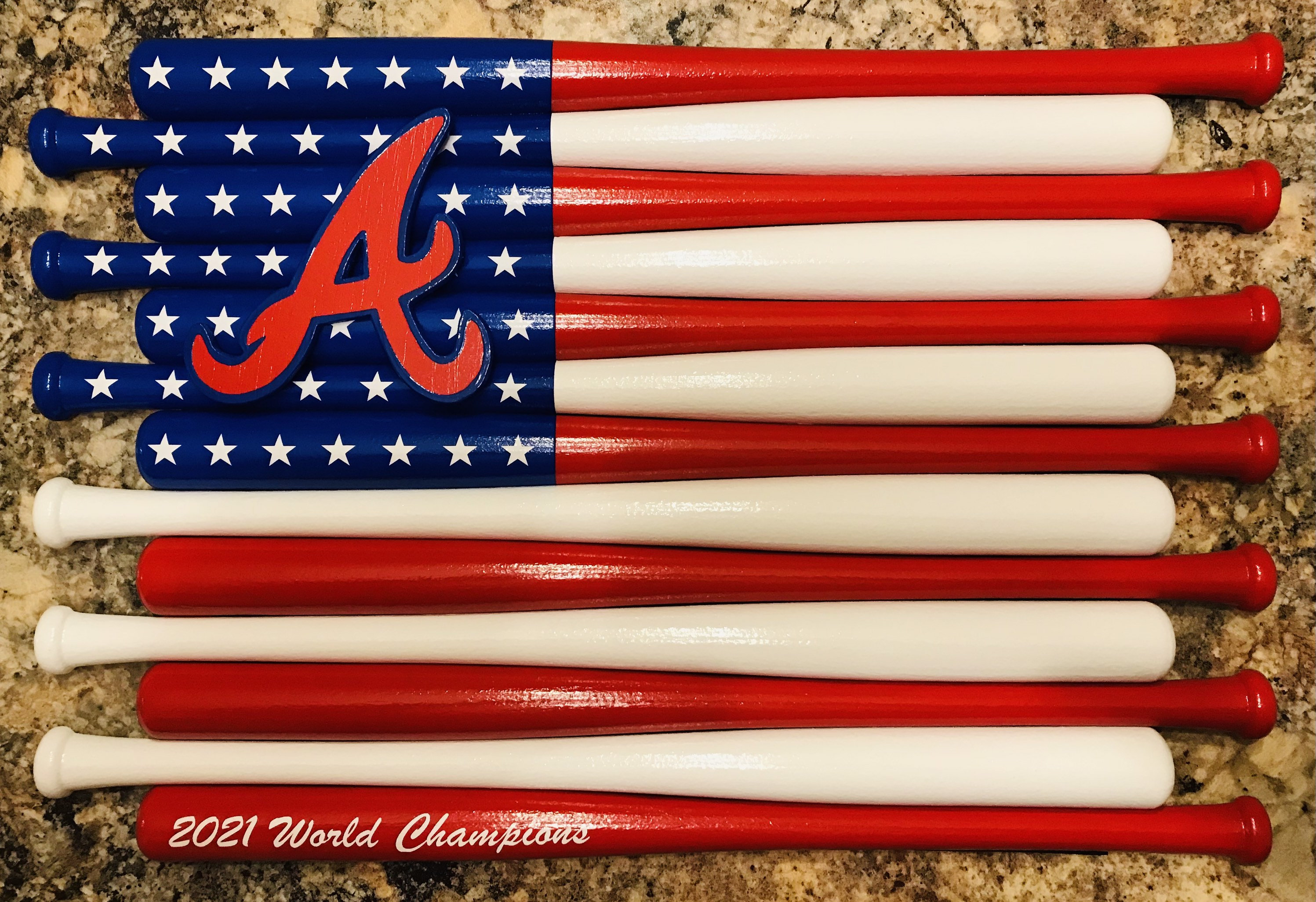 Custom Team Logo Baseball Bat Flag - Etsy