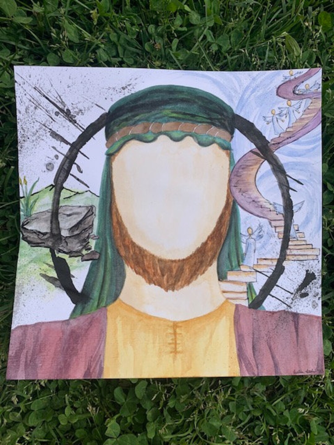 Jacob - Original Bible Portrait Watercolor Print 10x10 - Etsy