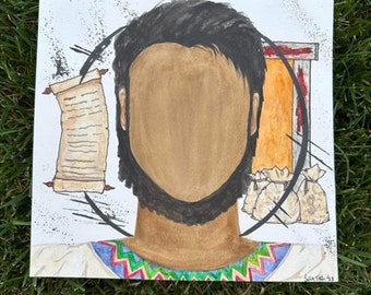 Nebuchadnezzar Original Bible Portrait Watercolor Print 10x10 - Etsy