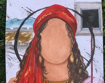 Nebuchadnezzar Original Bible Portrait Watercolor Print 10x10 - Etsy