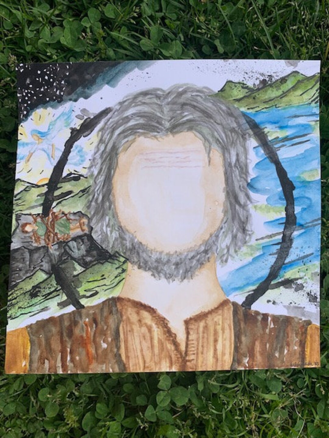 Abraham- Original Bible Portrait Watercolor Print 10x10 - Etsy