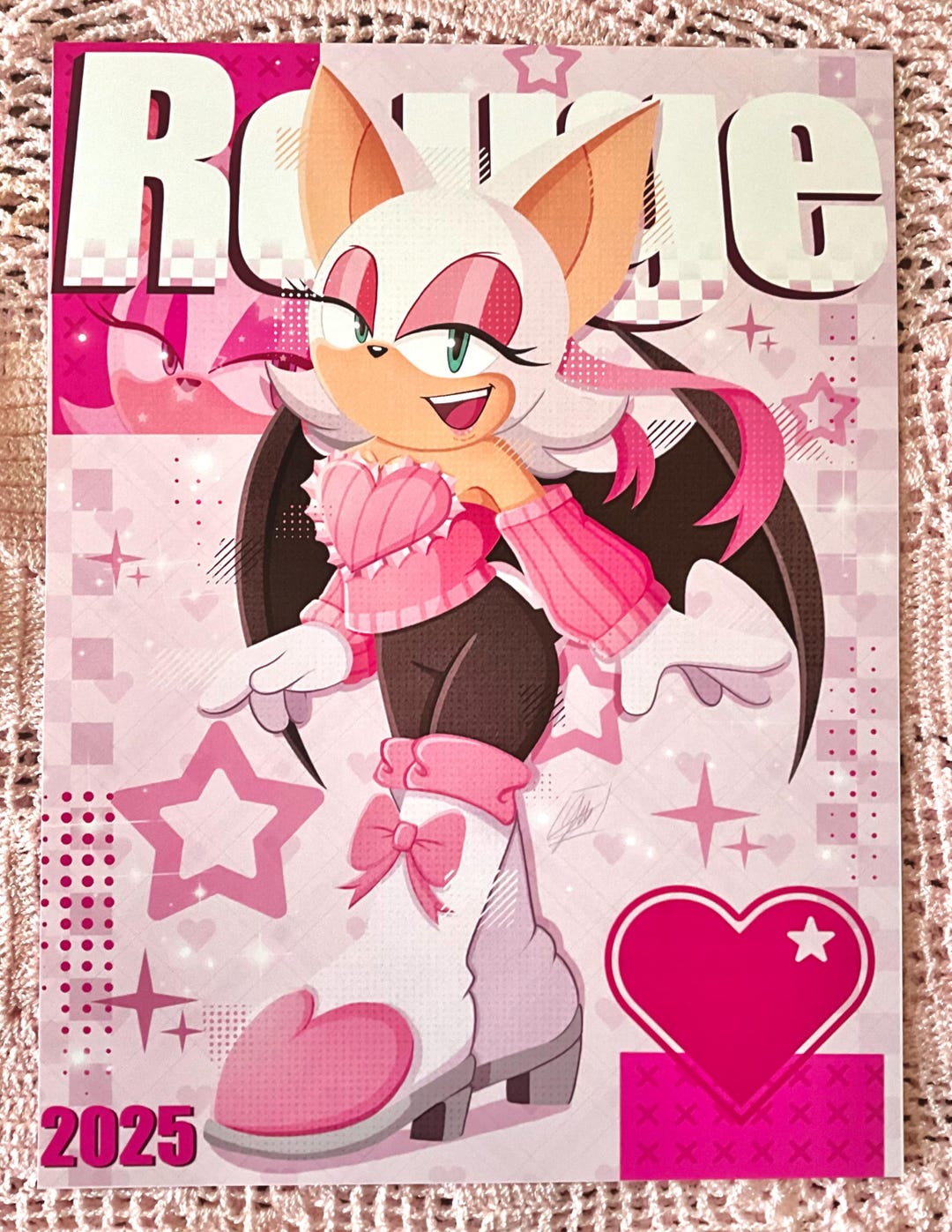 Rouge the Bat 9 X 12 Print - Etsy
