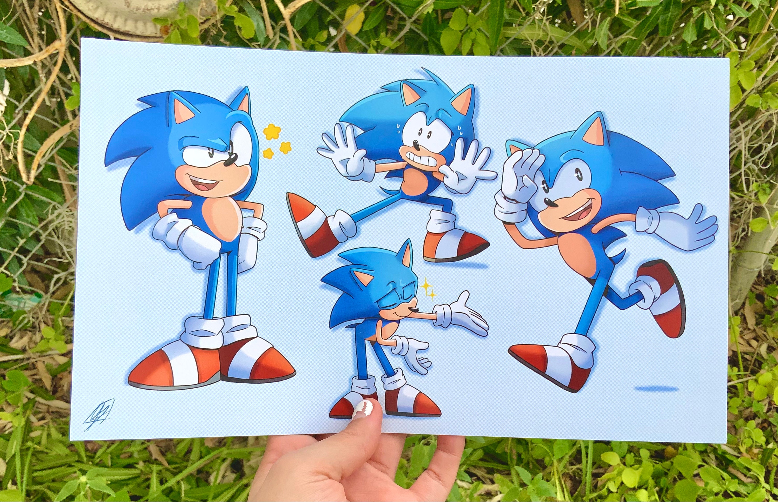 Sonic and Silver Print Bundel - Etsy