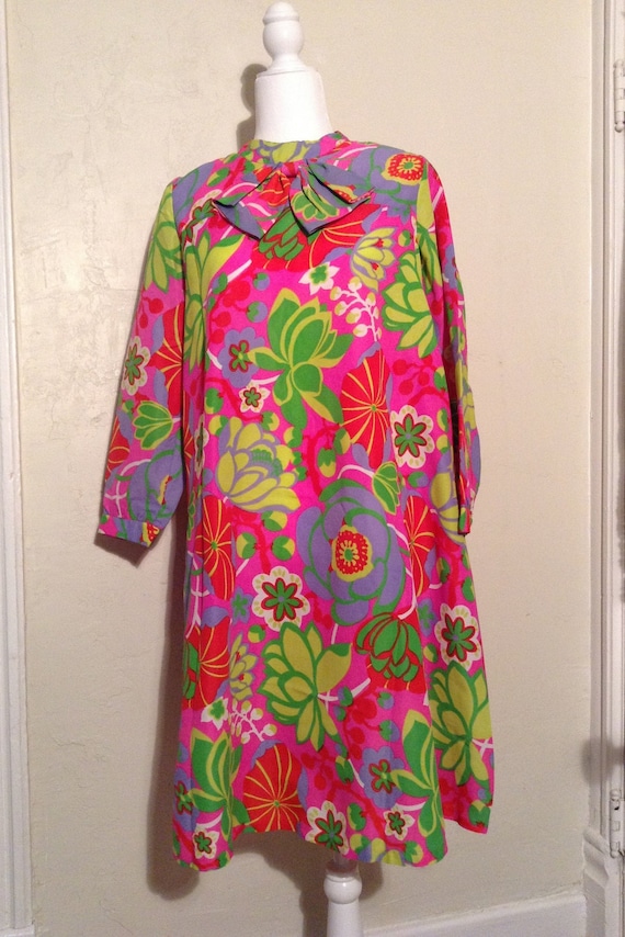 1960s vintage shift dress - Gem