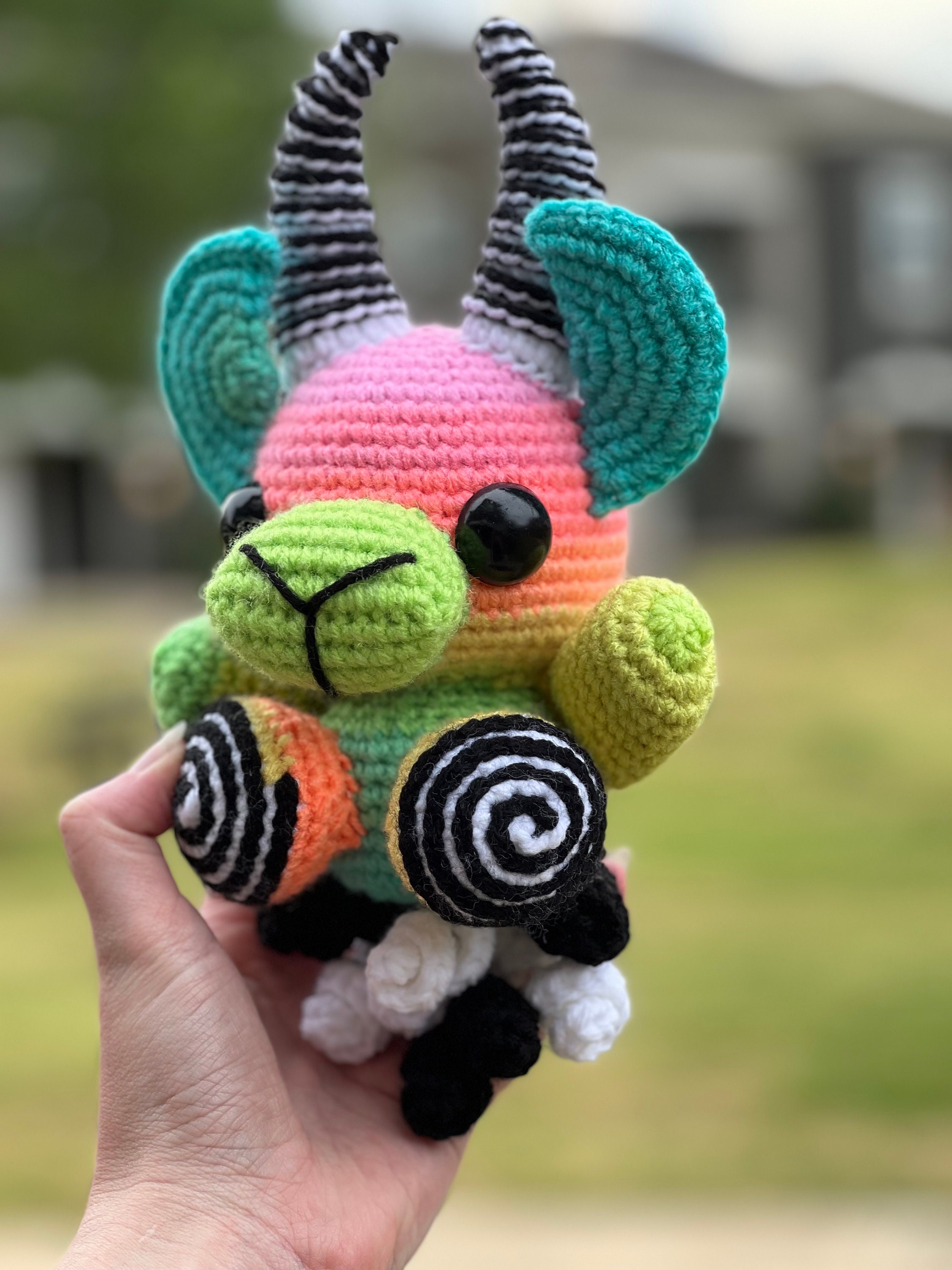 Rainbow Lil Bub, Black Phillip, Baphomet, Handmade Amigurumi Grim ...