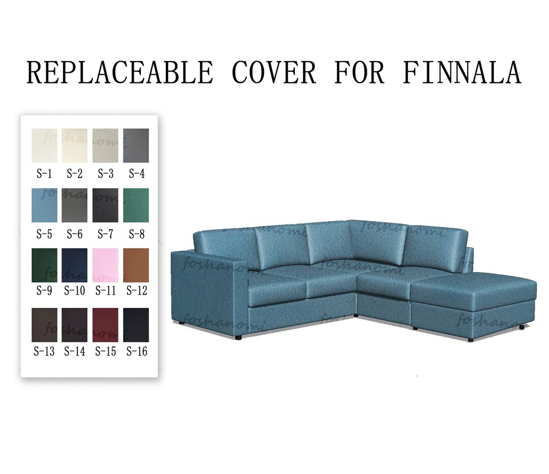Replaceable Sofa Covers for FINNALA (2seats+corner+1 Seat+ Ottoman ...