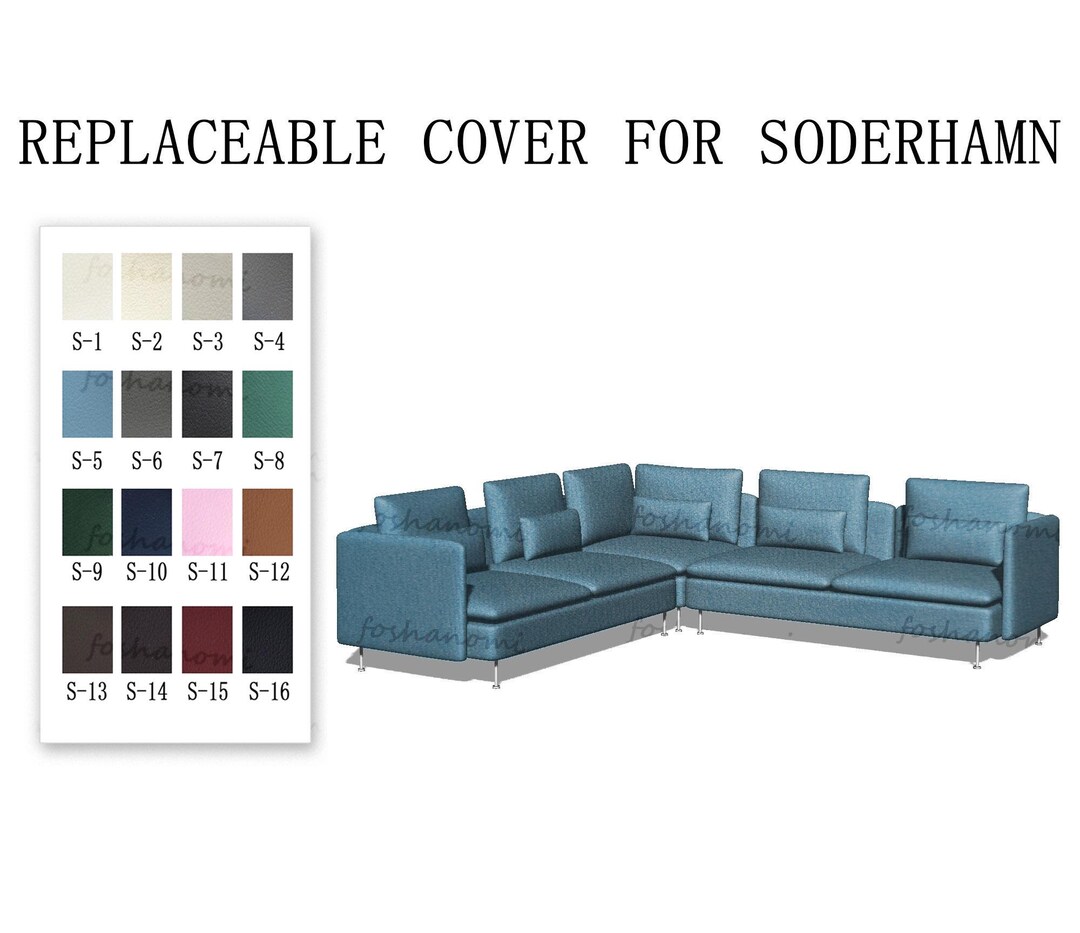 Replaceable Sofa Covers for Model of SÖderhamn,sofa Cover,soderhamn ...