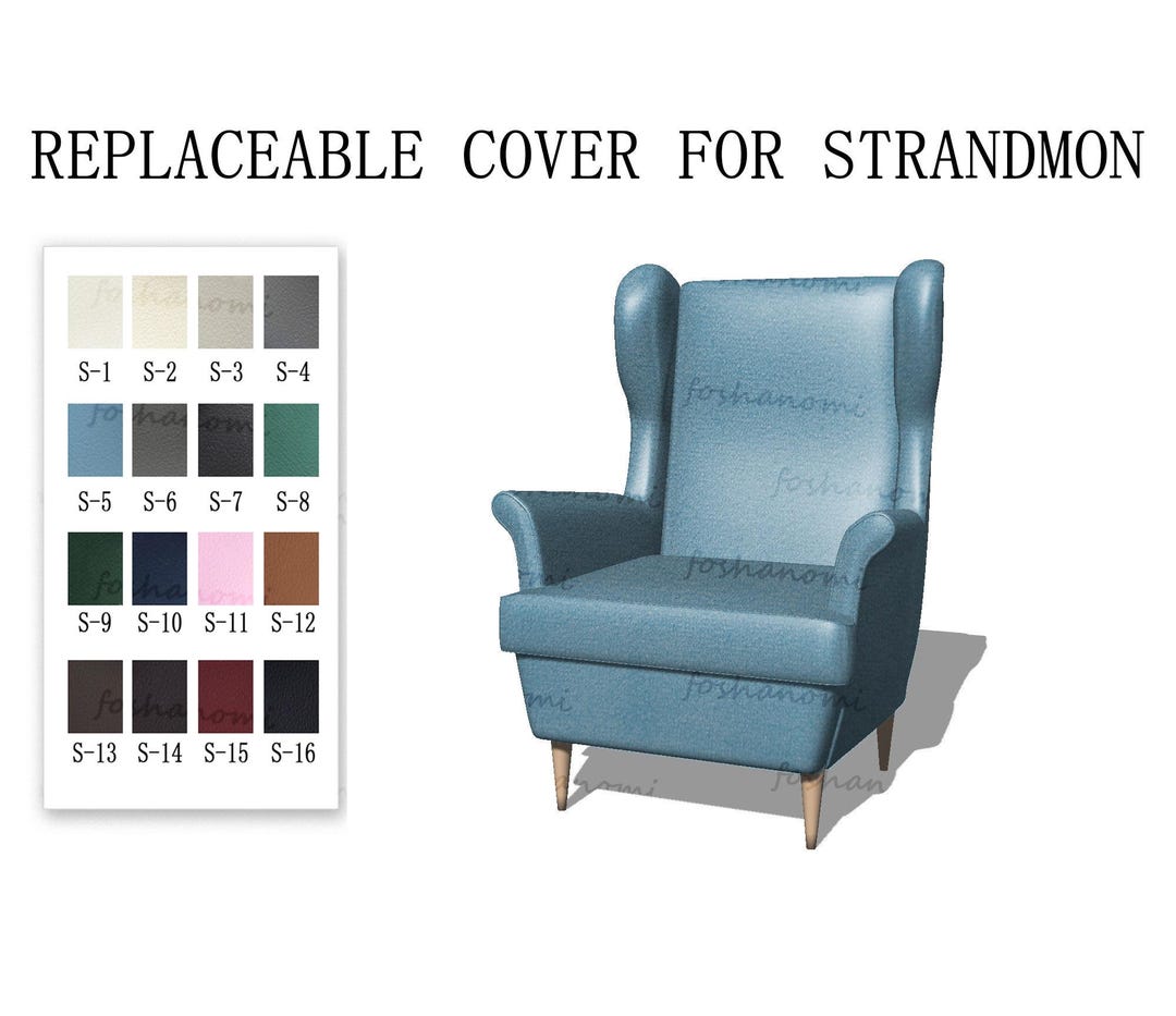 Replaceable Sofa Covers for STRANDMON(1 Seat,footstool),sofa Covers ...