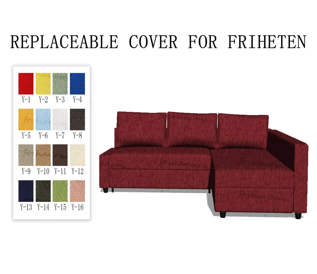 Replaceable Sofa Covers for FRIHETEN(2 Seats Bed+chaise),sofa Cover ...