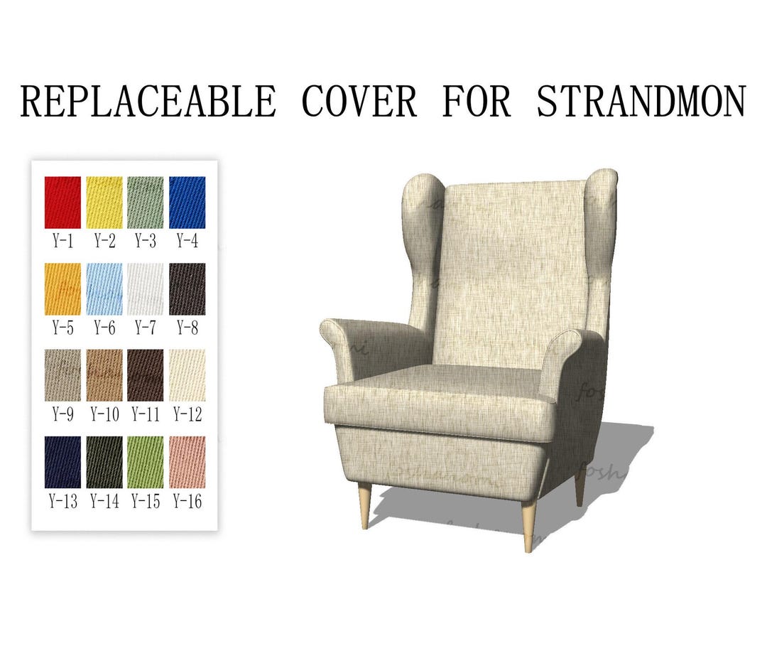Replaceable Sofa Covers for STRANDMON(1 Seat),chair Covers,strandmon ...