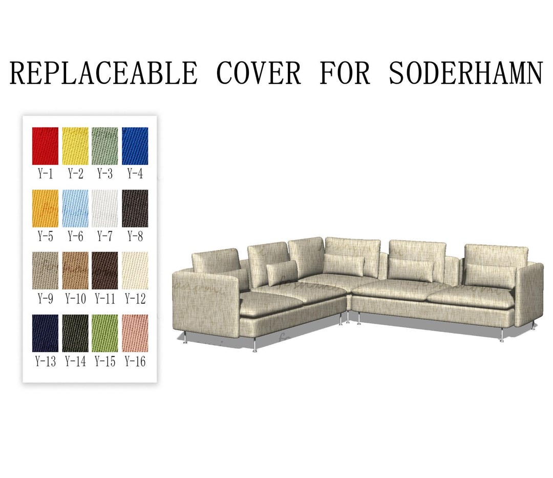 Replaceable Sofa Covers for Model of SÖderhamn,sofa Cover,soderhamn ...