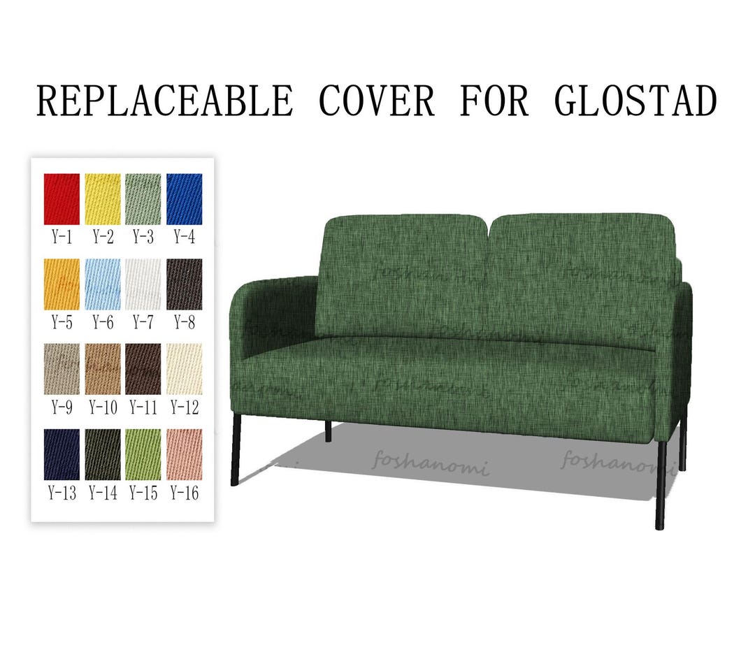 Replaceable Sofa Covers for GLOSTAD(2 Seats),sofa Cover,glostad ...