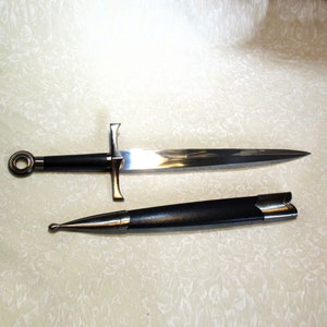 Black Altar Athame, Ritual Dagger With Stainless Steel Blade, Matching ...
