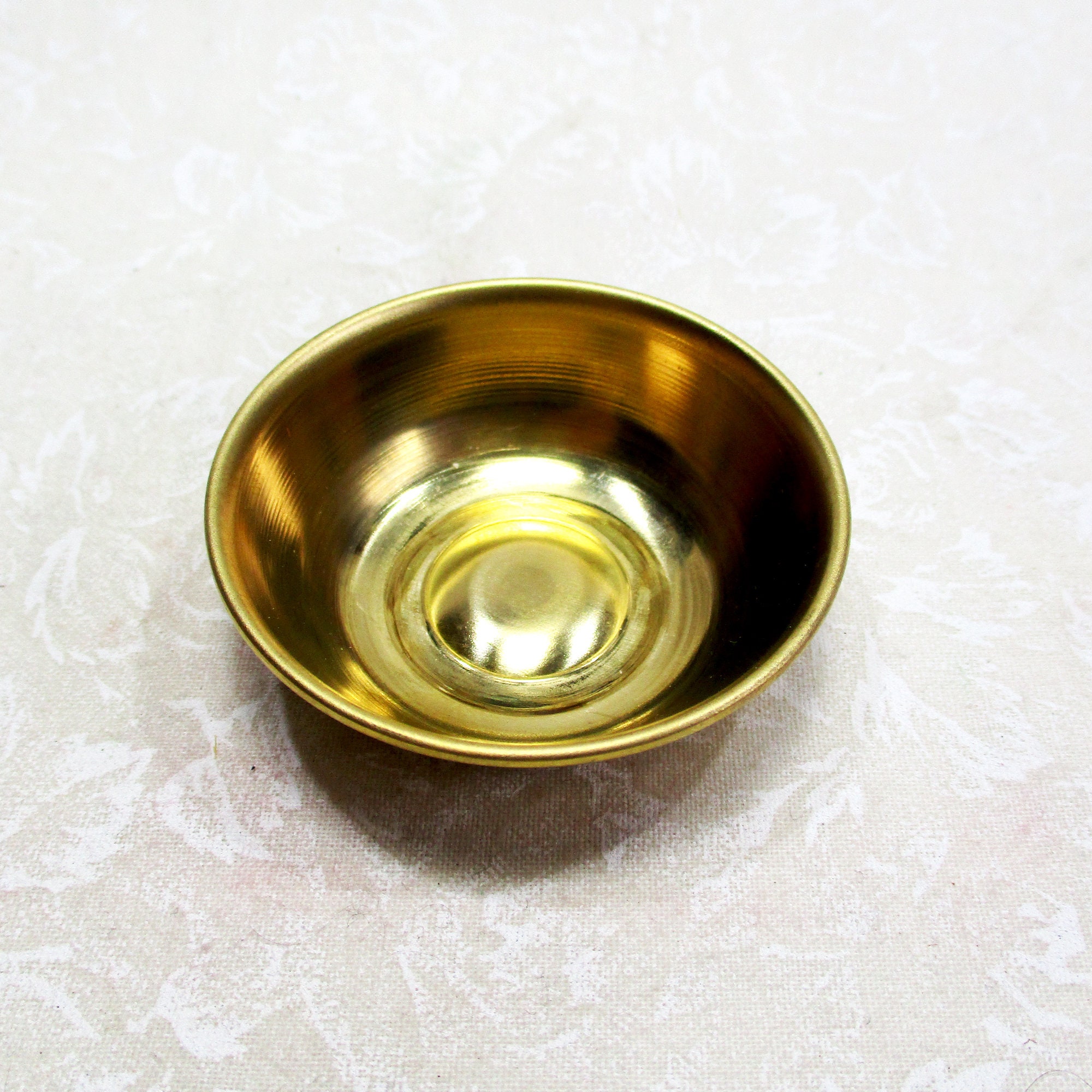 2 Mini Brass Colored Copper Altar Offering Bowl 20161 - Etsy