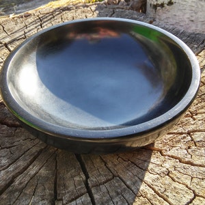 Black Scrying Bowl – Altar Bowl, Offering Dish, Ritual Bowl or Smudge ...