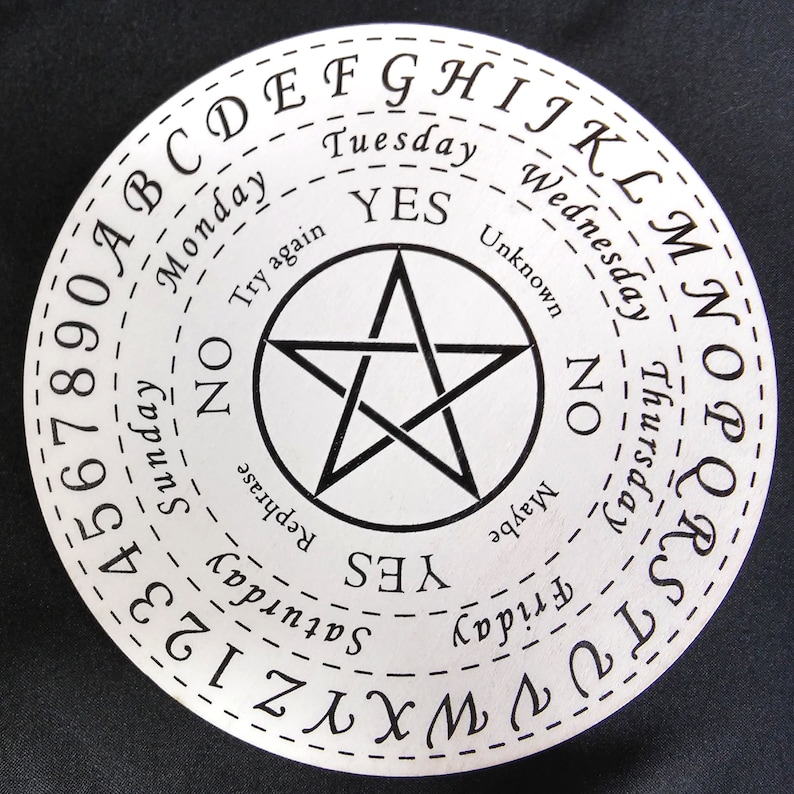 Wood Pendulum Board Pendulum Mat With Pentacle Design - Etsy