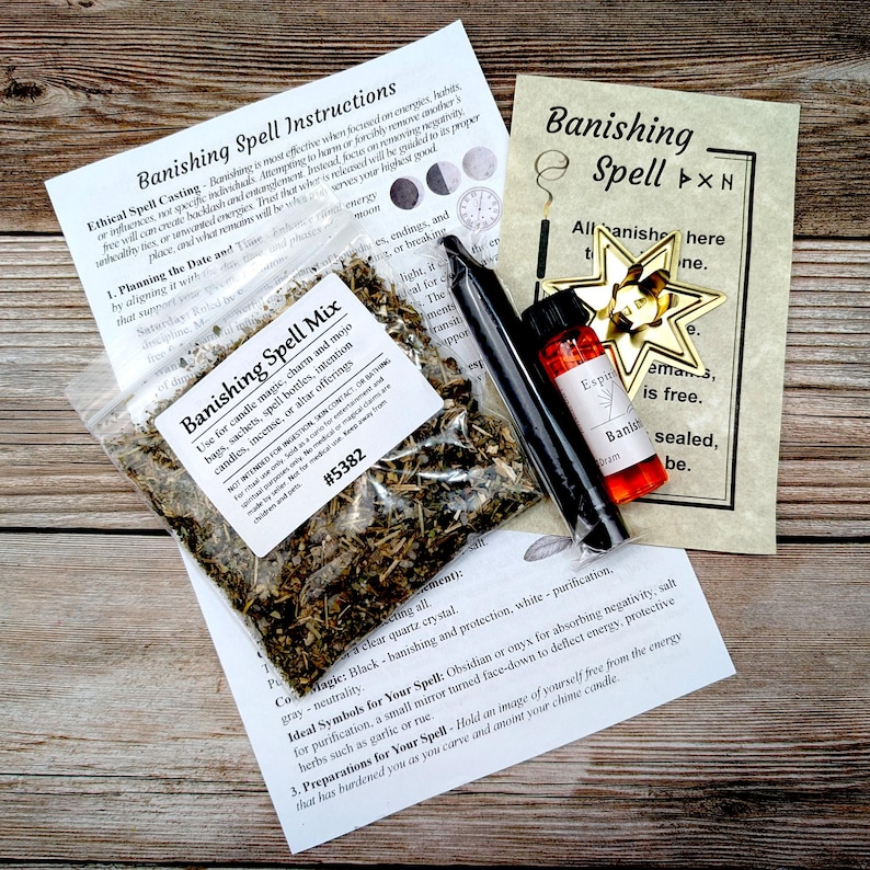 Mini Intention Spell Kit: Beginner Witch Ritual With Instructions - Etsy
