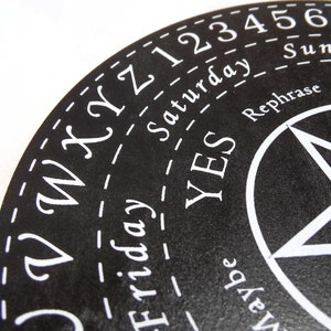 Wood Pendulum Board, Pendulum Mat With Pentacle Design, 6" Diameter - Etsy