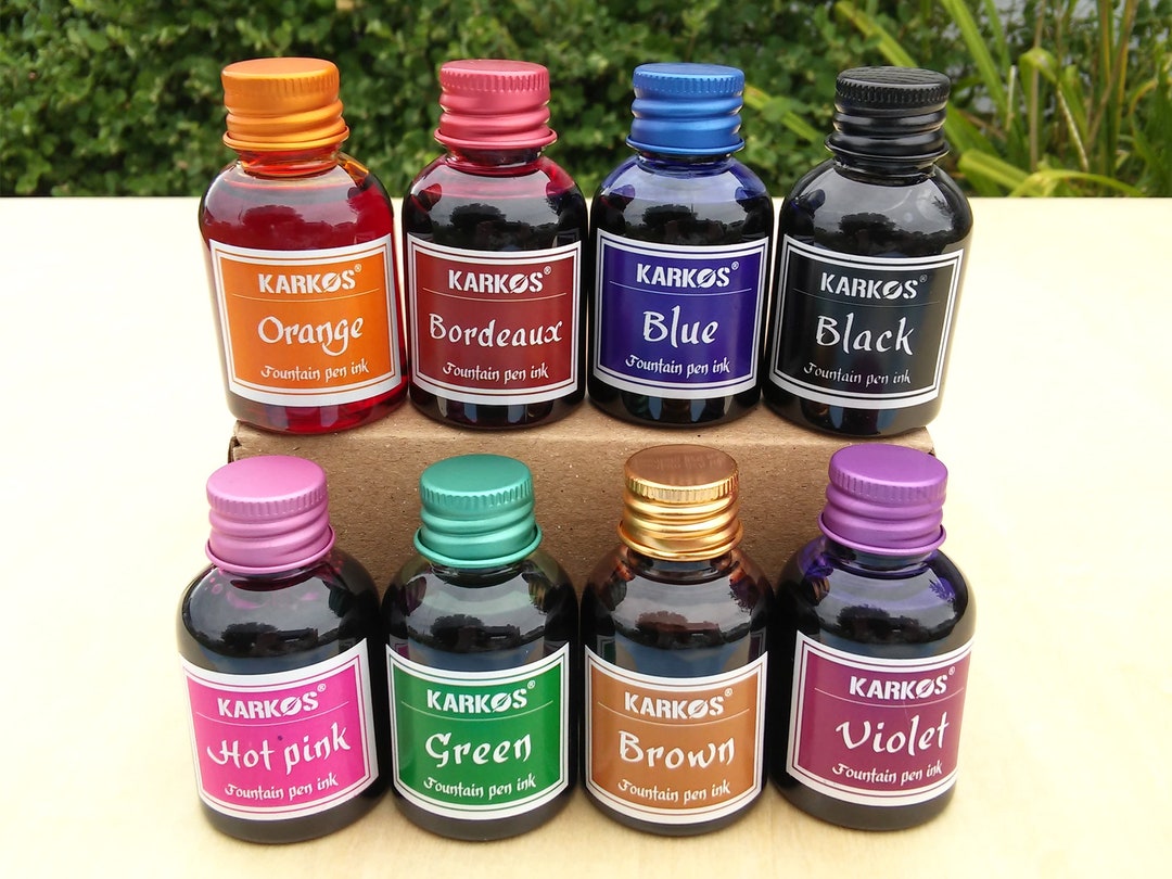Colored Ink, Calligraphy Ink for Use With Quill Pen or Glass Dip Pen ...