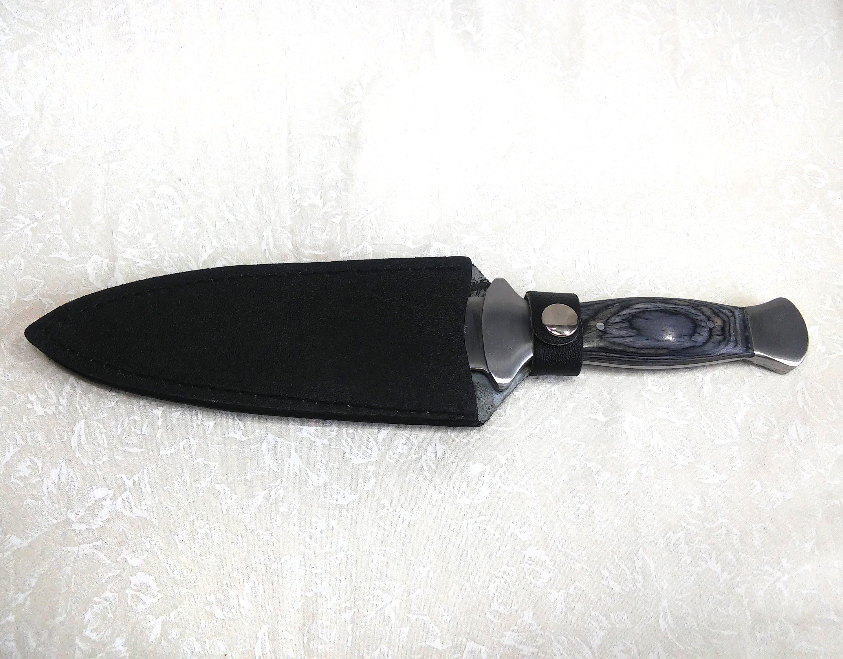 9 Athame Black Wood Handle With Stainless Steel Guard | Etsy