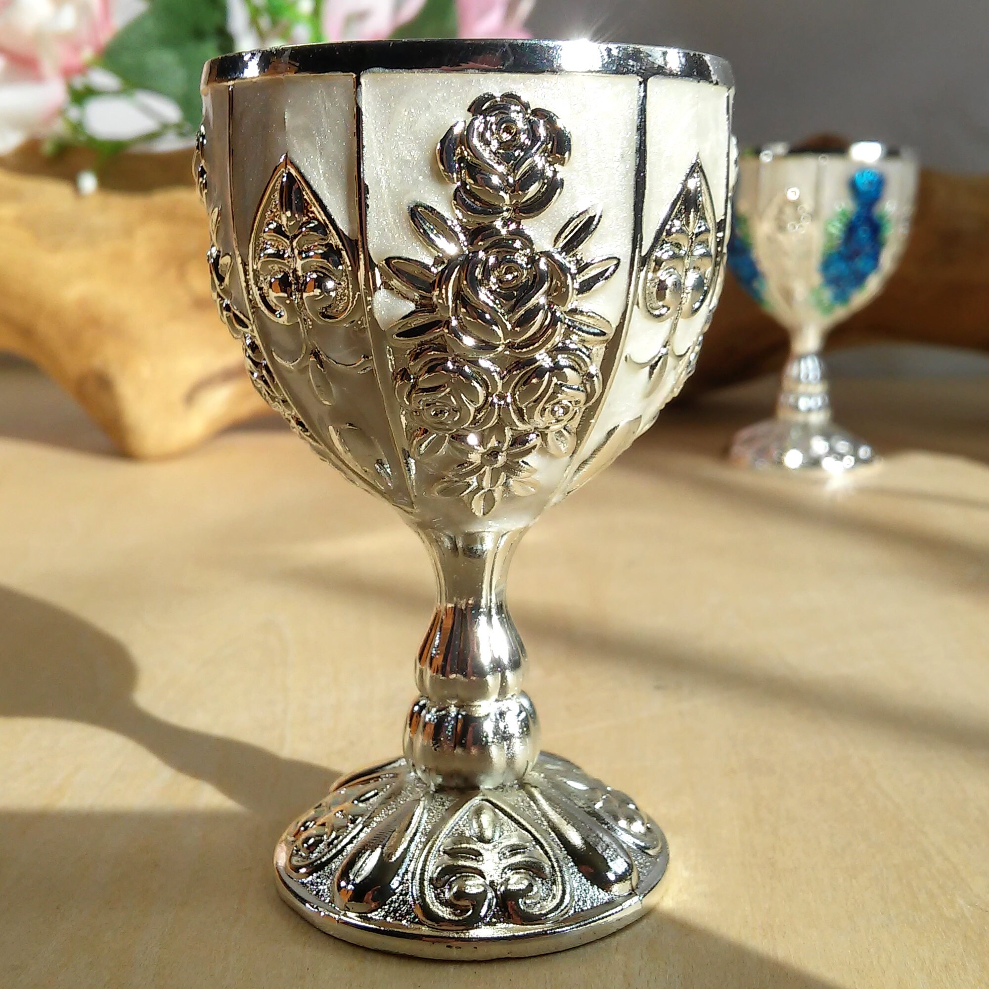 Mini Altar Chalice 2-3/4 Tall Small Silver Cloisonne - Etsy