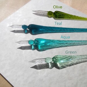 Glass Dip Pen Calligraphy Pen Hand Blown Crystal Glass - Etsy