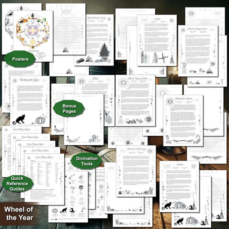 Printable Complete Book of Shadows Bundled Set for Baby Witches and ...