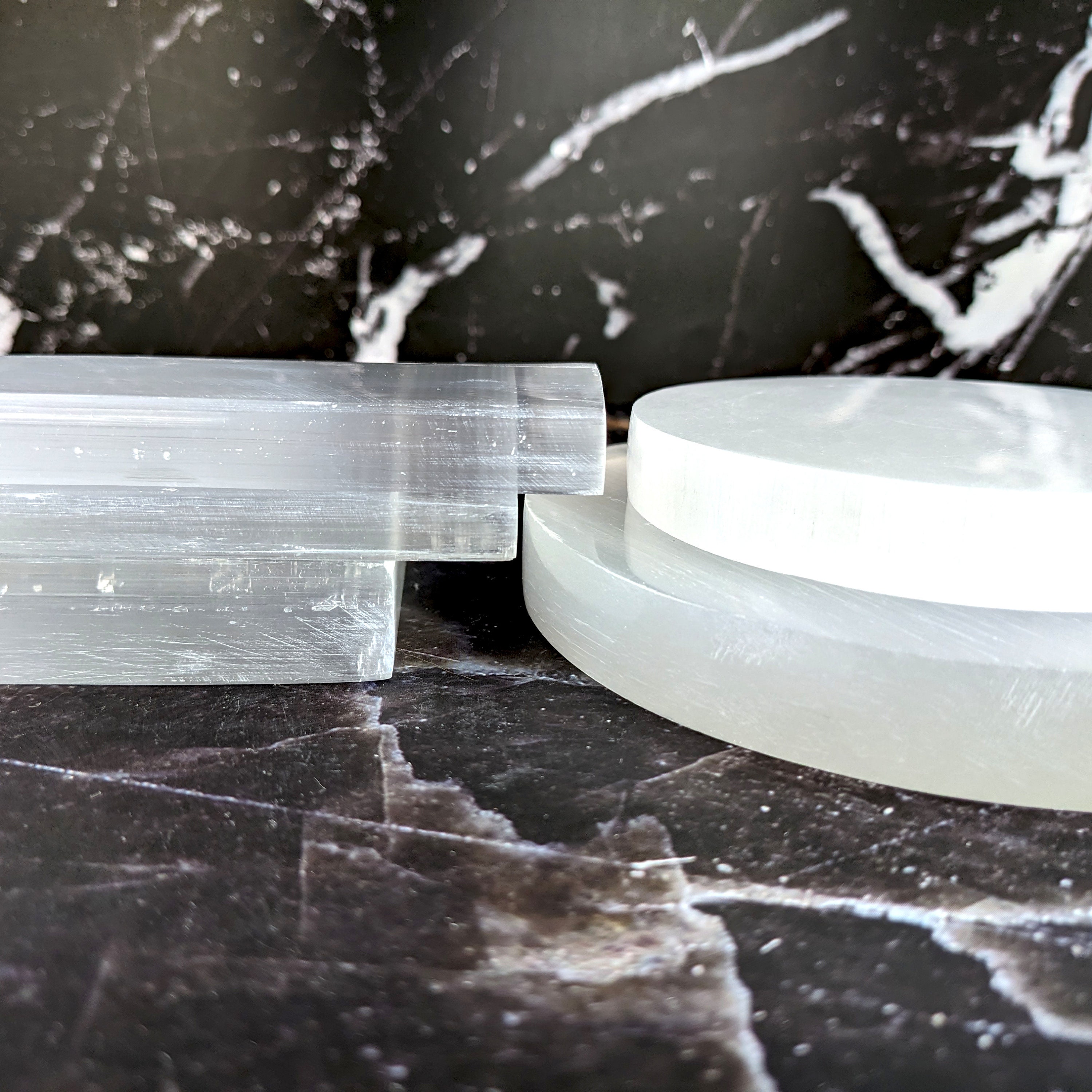 Selenite Plate, Works Great as a Charging Plate for Crystals and Other ...