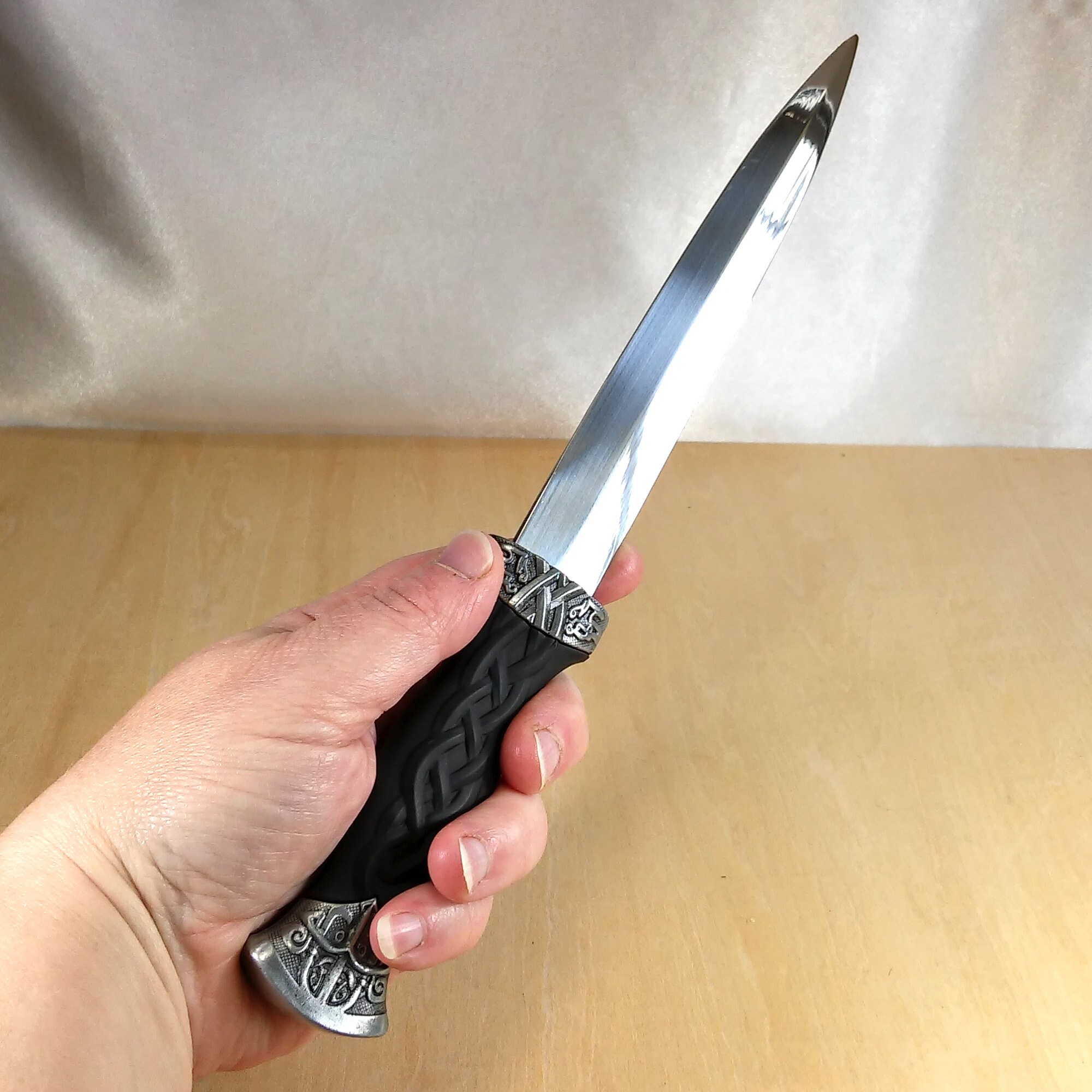 10-1/2 Athame Black Handled Ritual Dagger With Embossed - Etsy