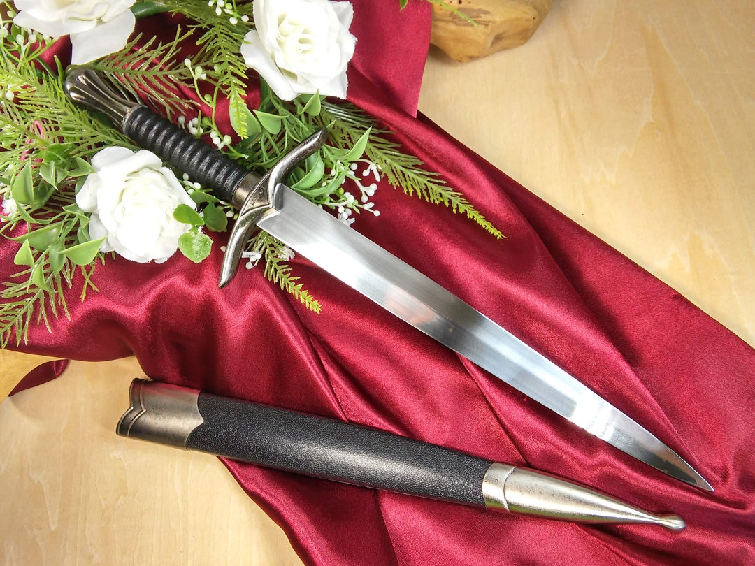 14 Athame, Black Handle in Medieval Celtic Style, Stainless Blade and ...