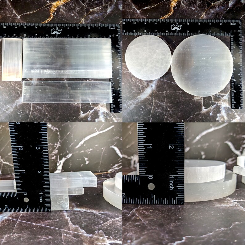 Selenite Plate, Works Great as a Charging Plate for Crystals and Other ...