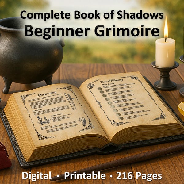 Book of Shadows Printable - Etsy