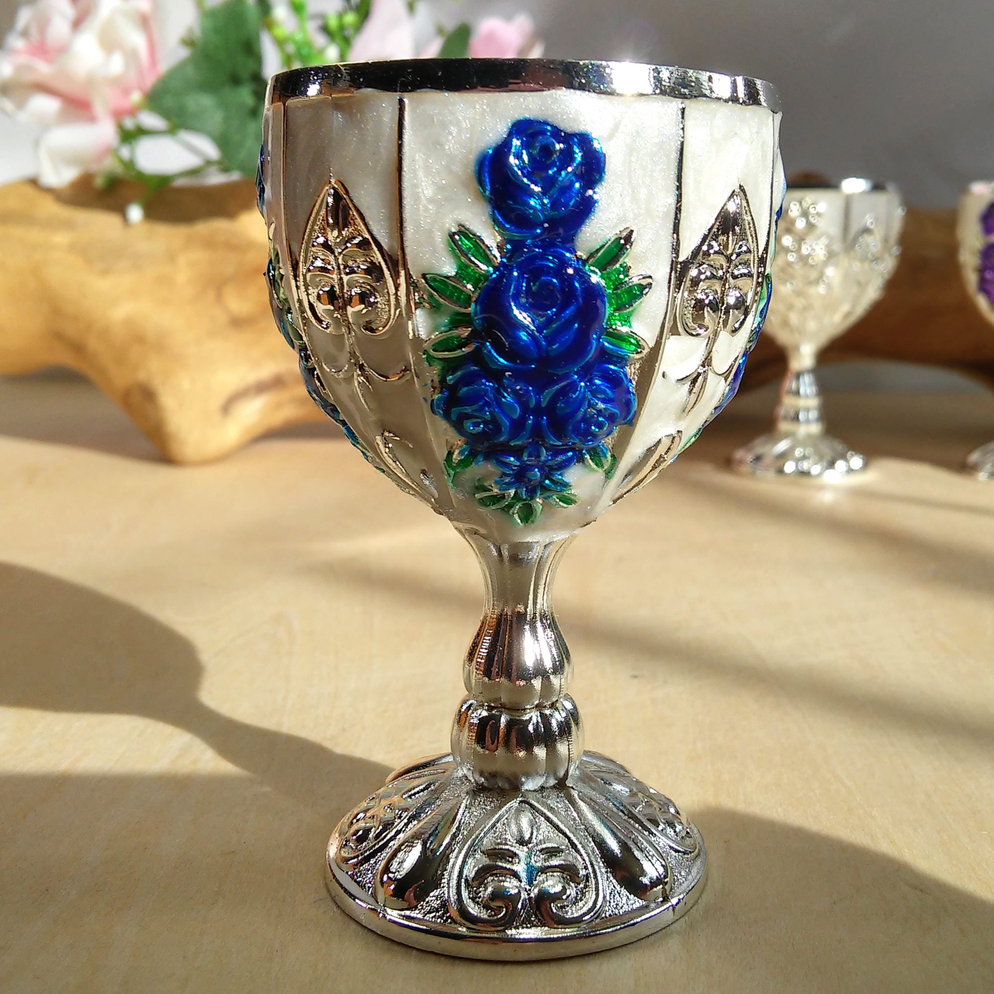 Mini Altar Chalice 2-3/4 Tall Small Silver Cloisonne - Etsy