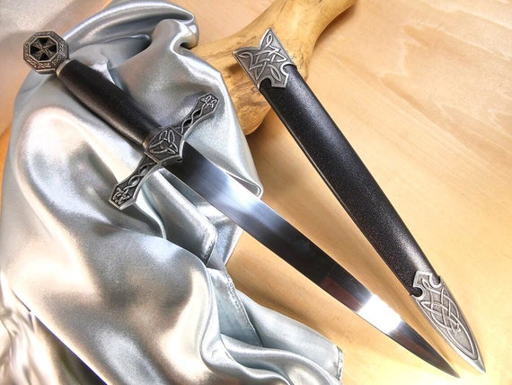 15 Athame With Celtic Styling Black Handle Stainless - Etsy