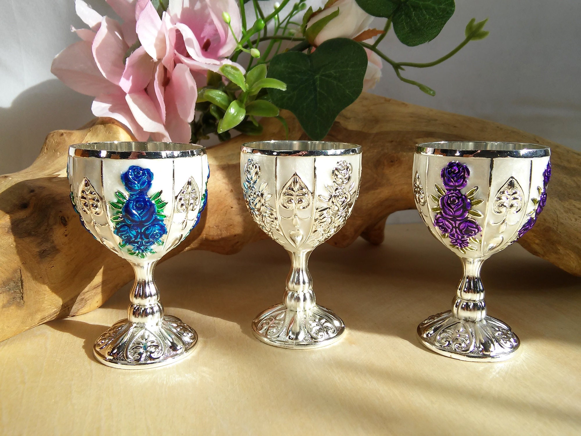 Mini Altar Chalice 2-3/4 Tall Small Silver Cloisonne - Etsy