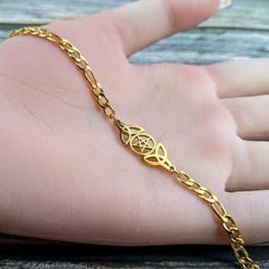 Pentacle Bracelet, Pentagram Bracelet, Ritual Jewelry, Wiccan Jewelry ...