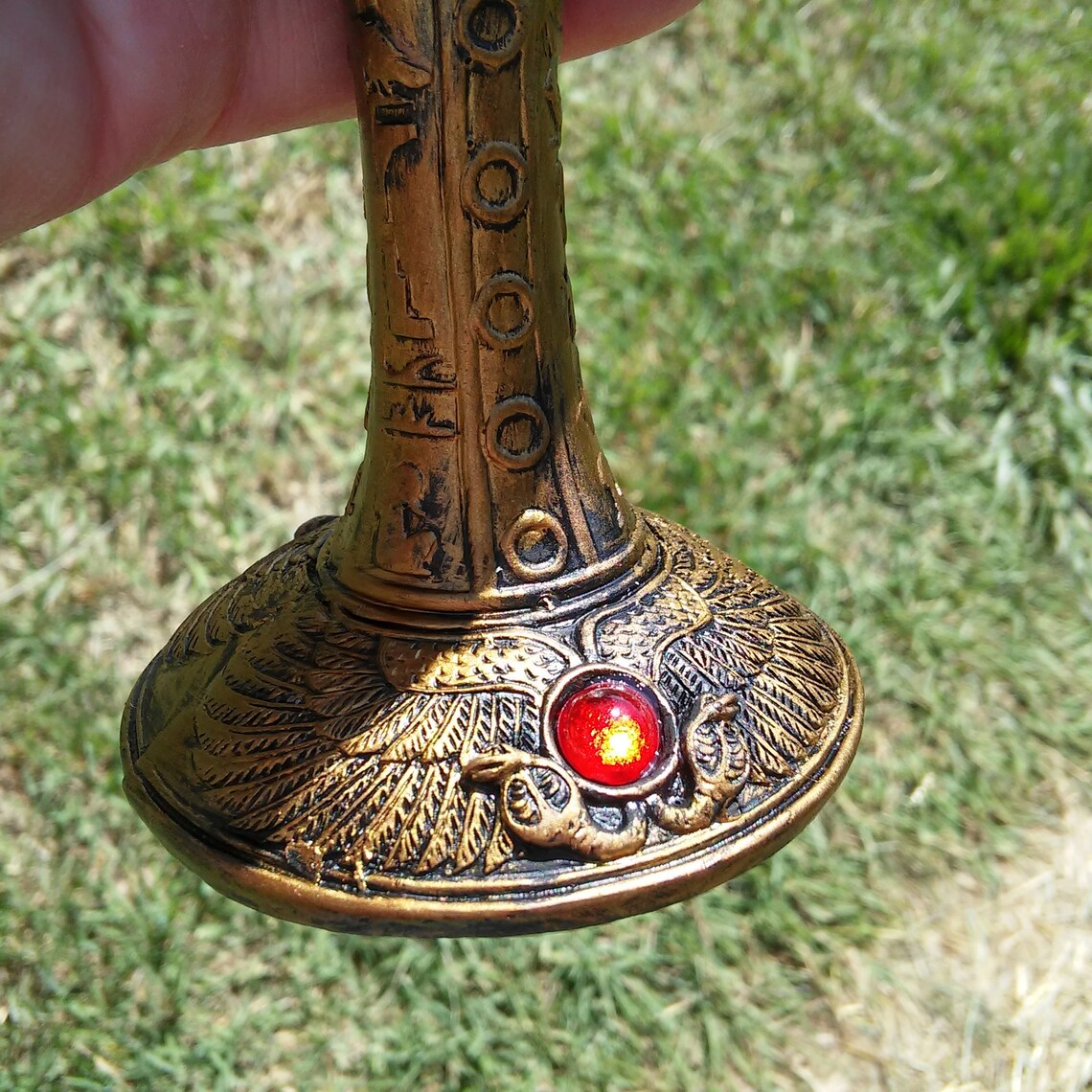 Altar Chalice With Egyptian Goddess Isis 7 Tall Resin - Etsy