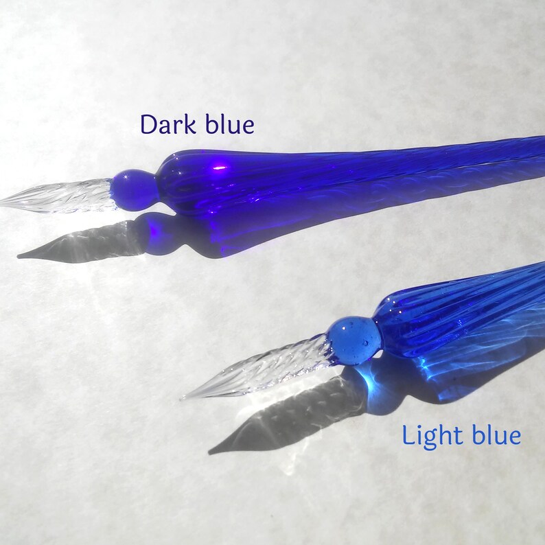 Glass Dip Pen Calligraphy Pen Hand Blown Crystal Glass - Etsy