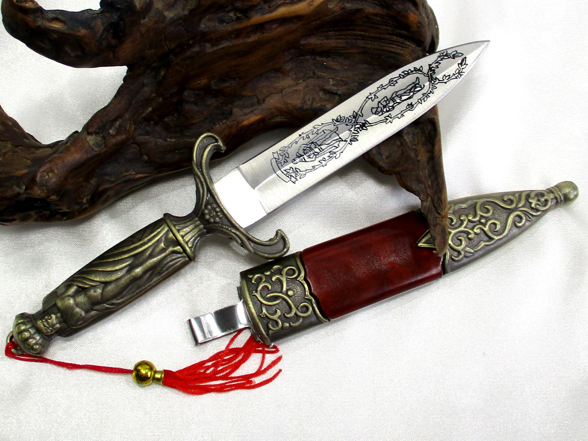 8 Athame With Ornate Greek Statue Molded Handle and - Etsy
