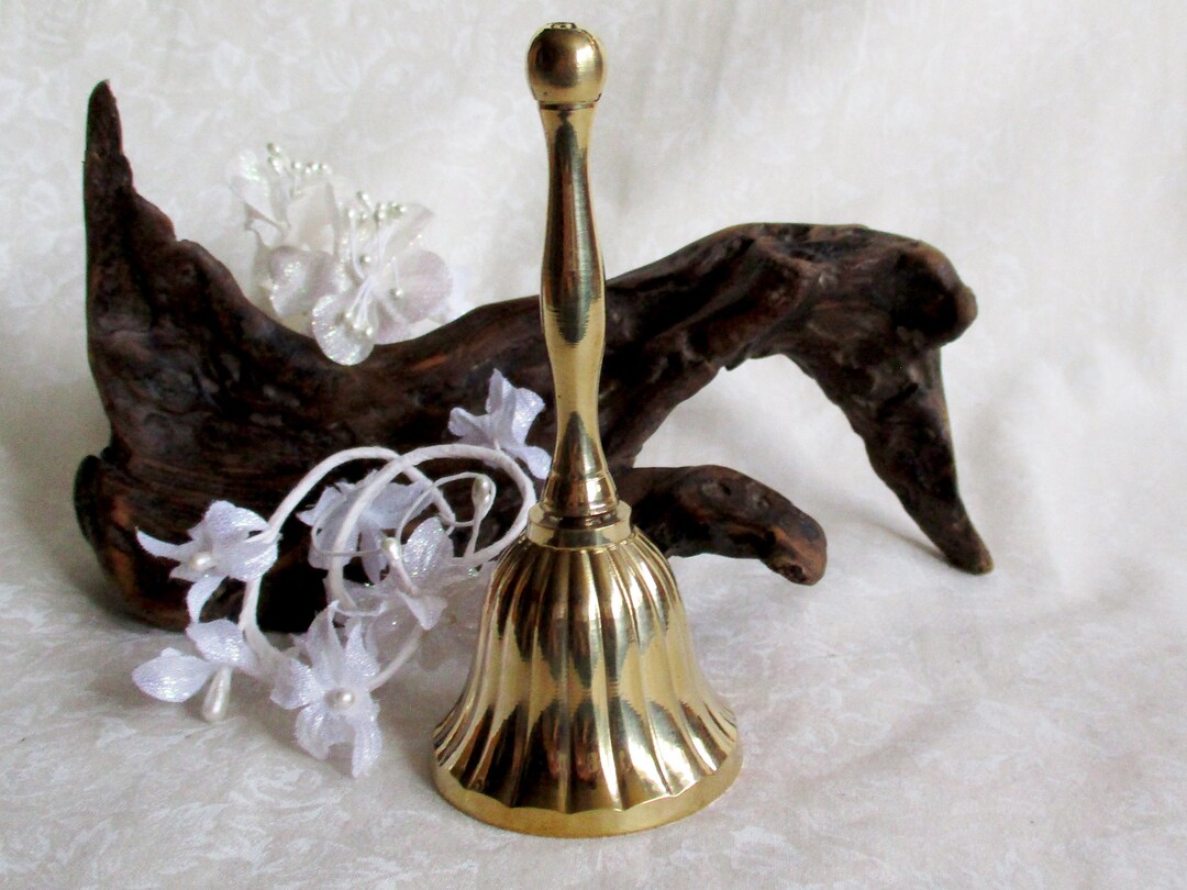 Altar Bell – Scalloped Brass Bell, Small Ritual Bell, Ceremonial Mini ...