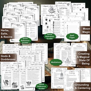 Printable Complete Book of Shadows Bundled Set for Baby Witches and ...