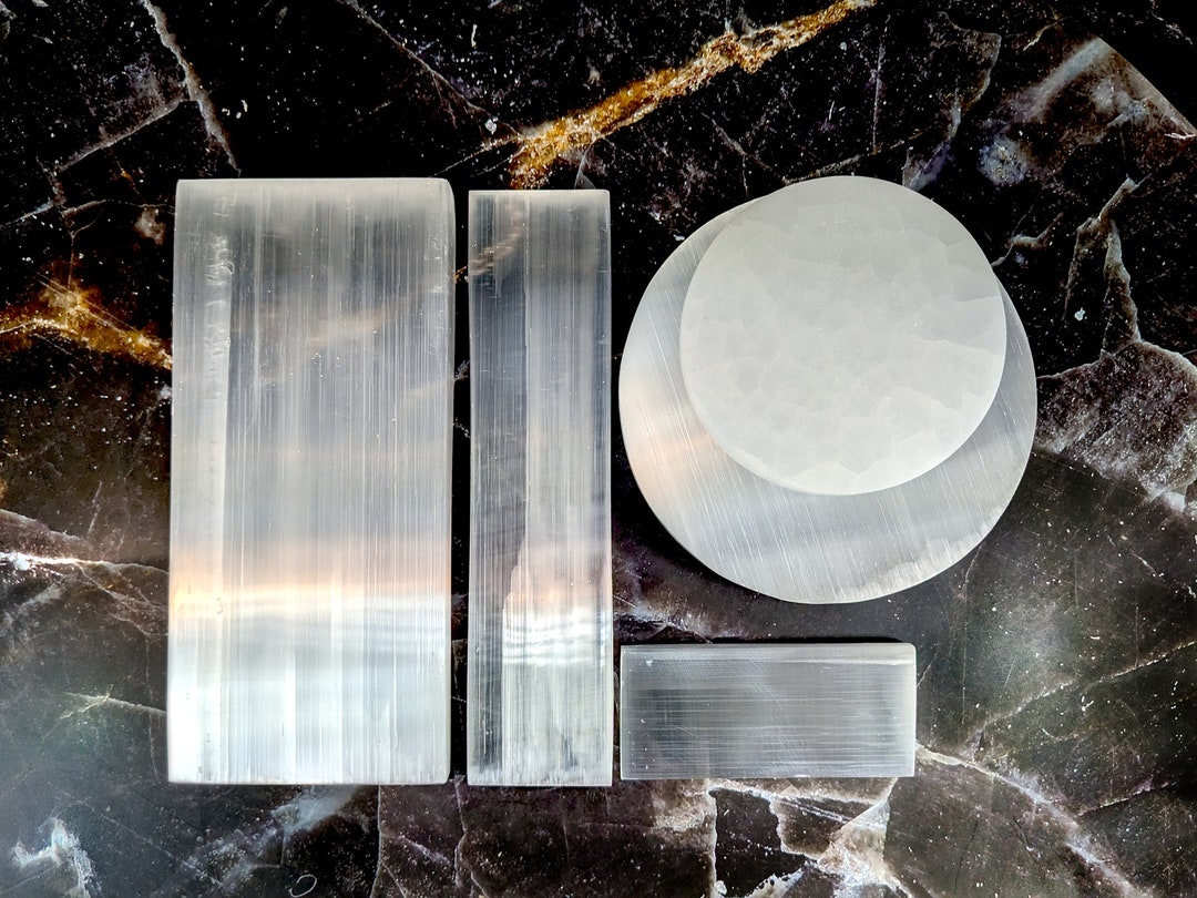Selenite Plate, Works Great as a Charging Plate for Crystals and Other ...