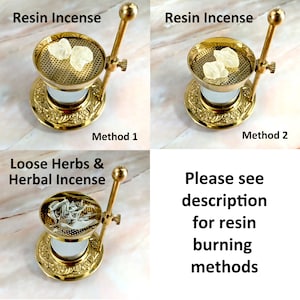 Tea Light Incense Burner for Resin, Herbs, Loose Incense, Oil Warmer ...