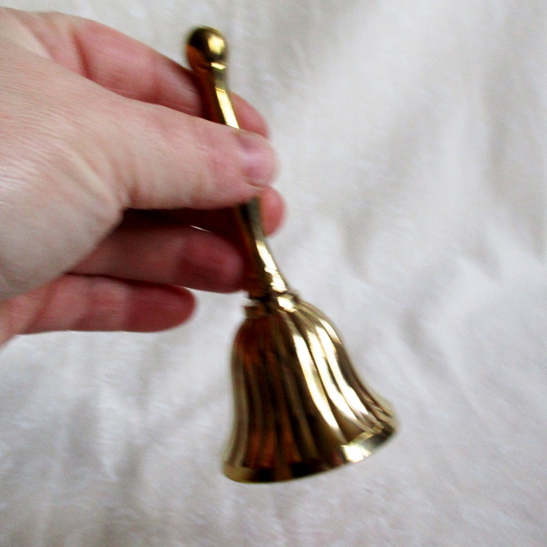 Altar Bell – Scalloped Brass Bell, Small Ritual Bell, Ceremonial Mini ...