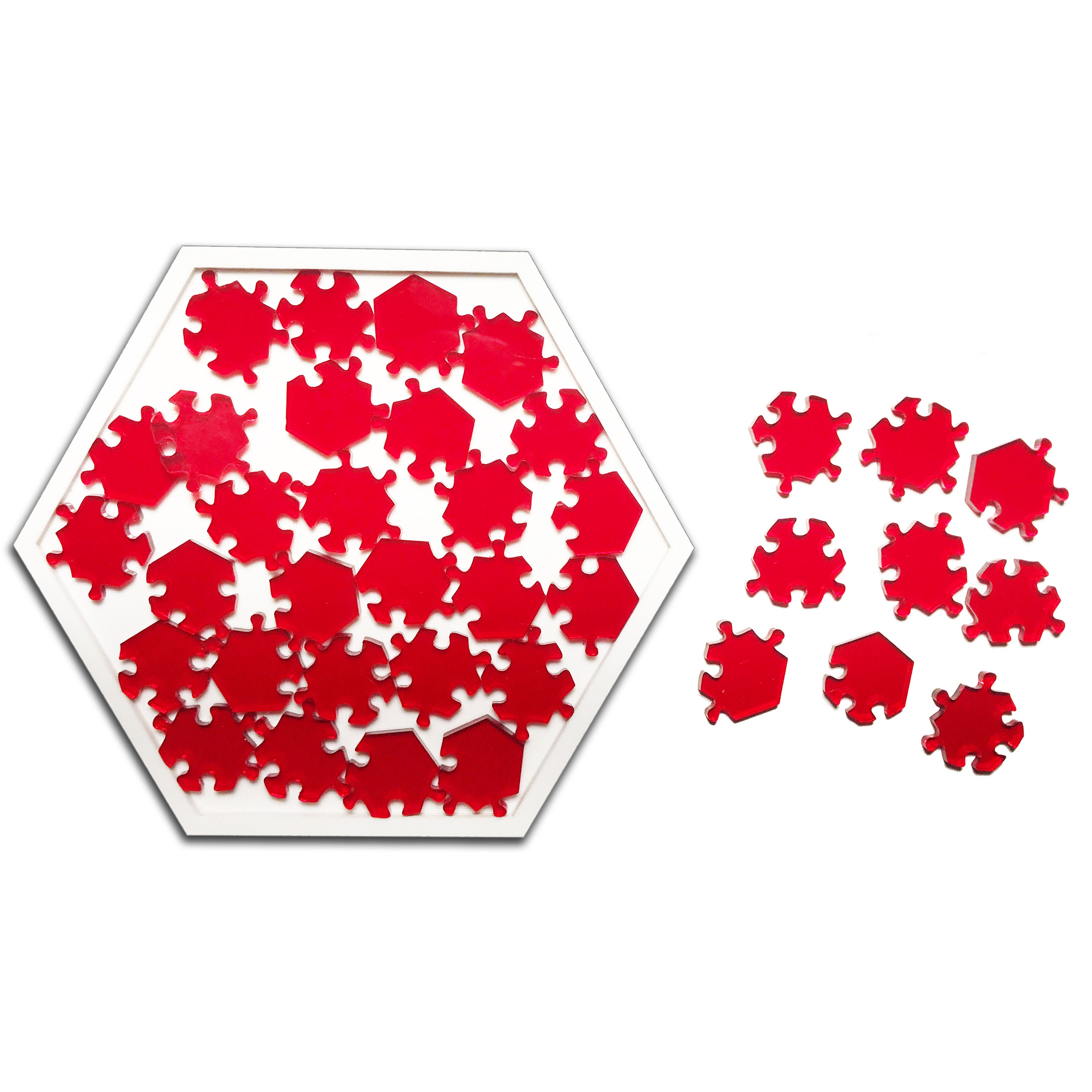 Nearly Impossible Hexagon Jigsaw Puzzle Level 10 Extremely | Etsy