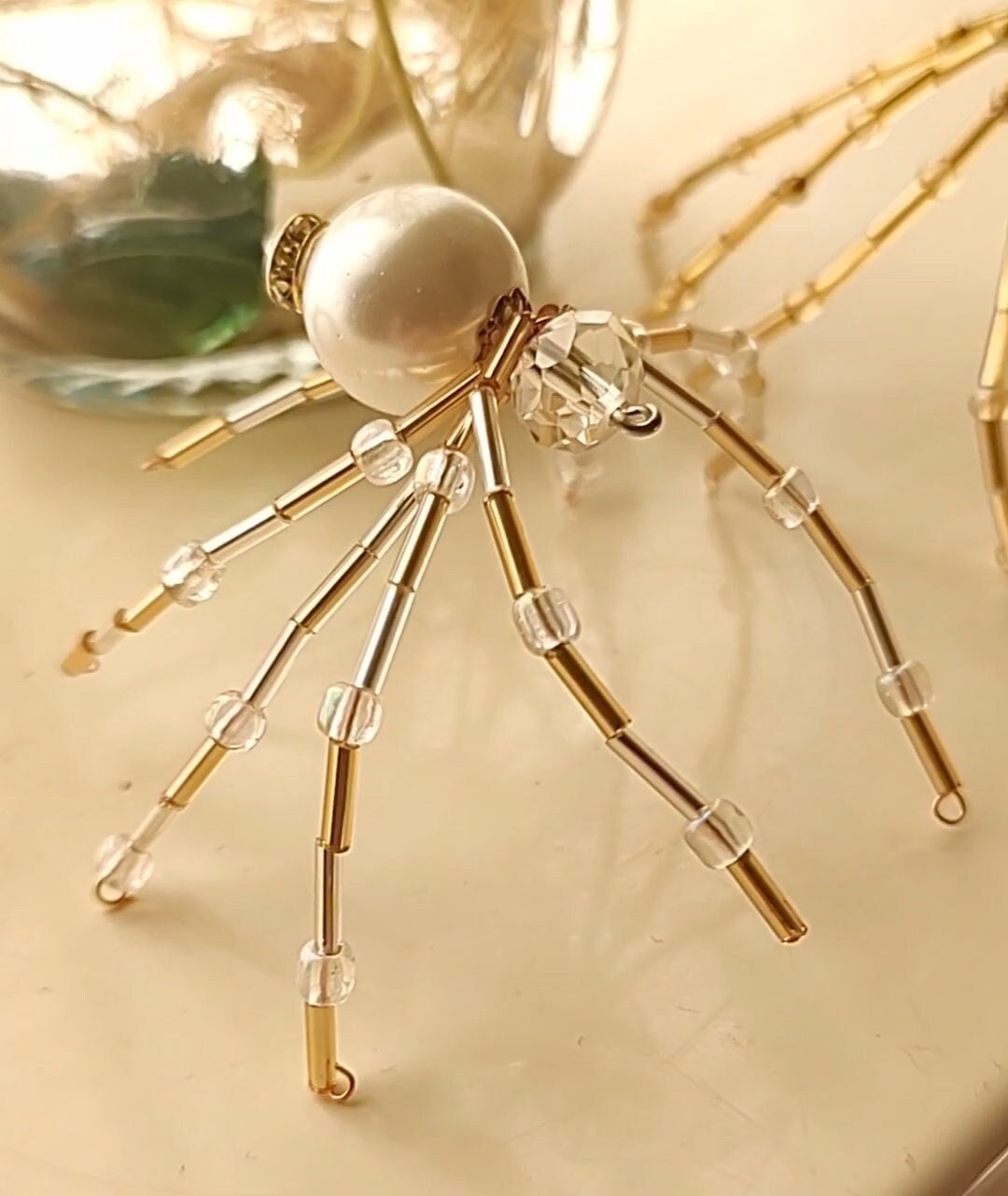 Spider Tutorial How to Make Beaded Spiders Easy Crystal Glass Wire ...