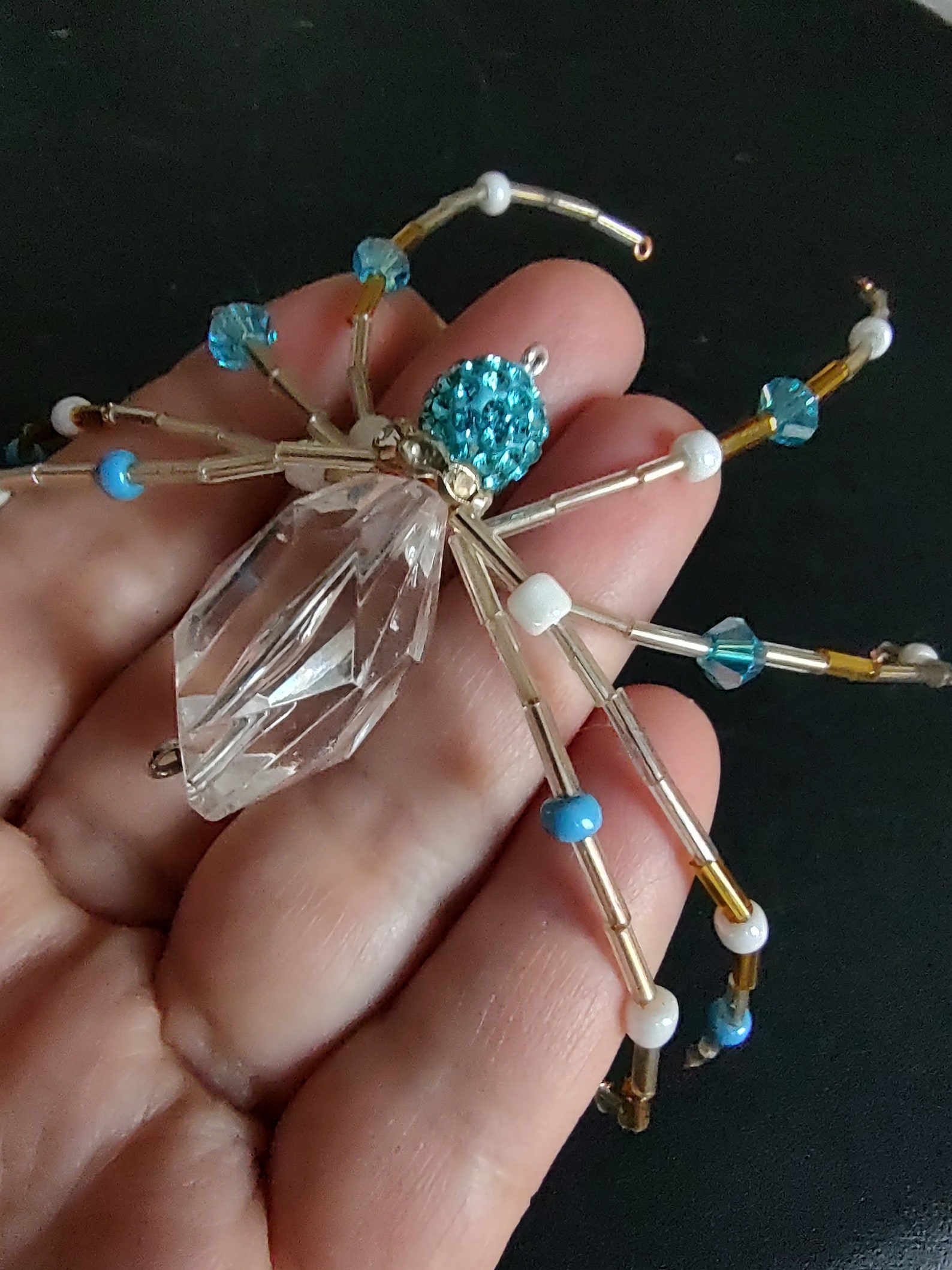 Spider Tutorial How to Make Beaded Spiders Crystal Glass Wire Instant ...